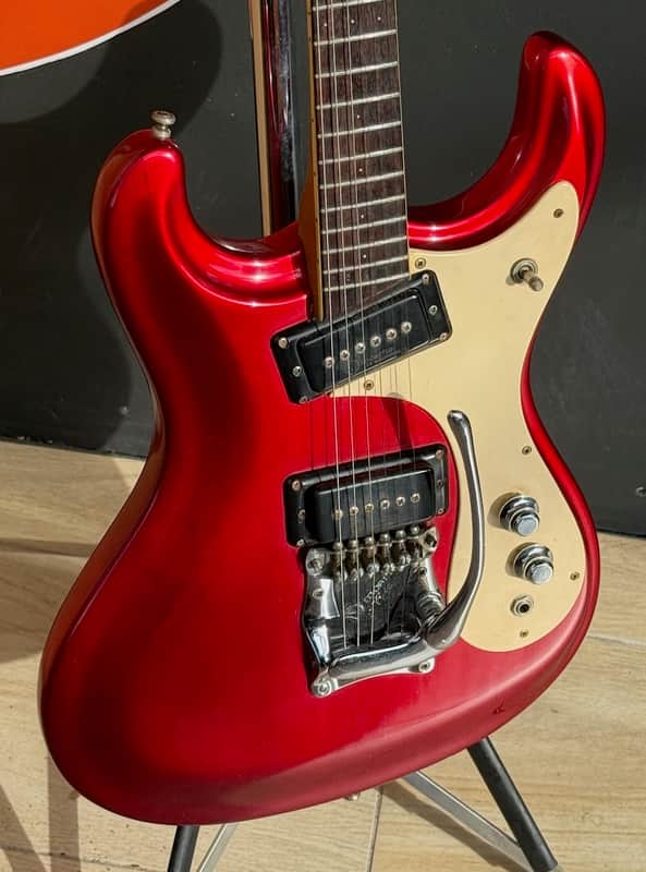Mosrite Ventures Guitar 1965 - crazy rare & clean Candy Apple | Reverb