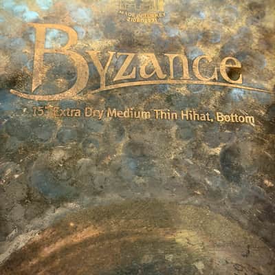 Meinl 15” Byzance Extra Dry Medium Thin Hi-Hats | Reverb