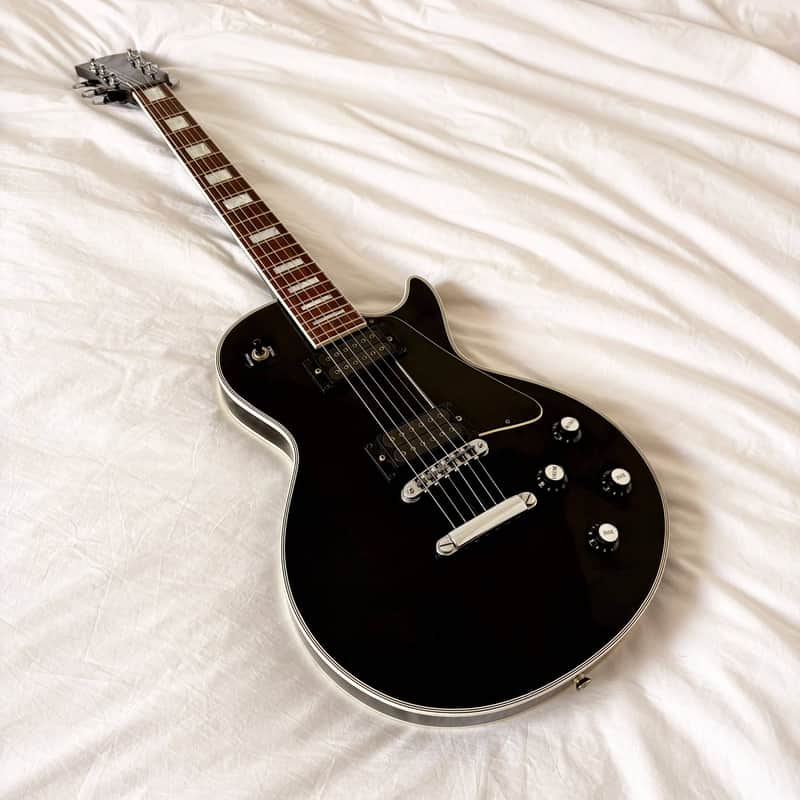 Gherson Les Paul V2 Guitar (Italy, 1979)! Custom Black | Reverb