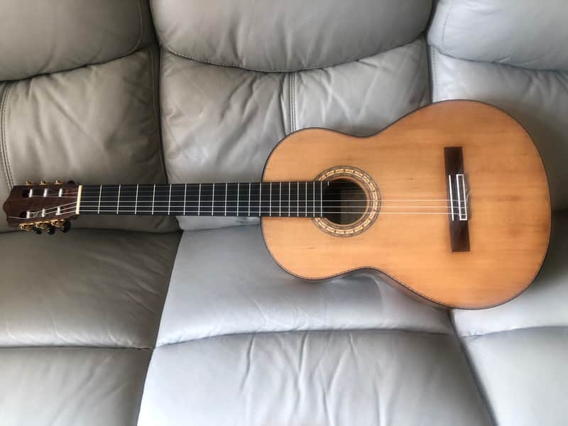 Superb Jean Rompre Double Top Raised Fingerboard Concert | Reverb