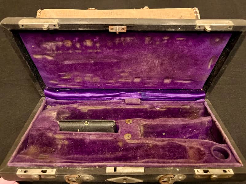Vintage Pre-War Loree Oboe Case, Canvas Cover, & Reed Case. | Reverb