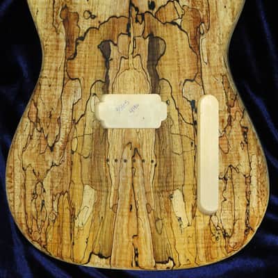 Spalted Maple Top / Basswood Wood Telecaster Tele Body H 4lbs | Reverb