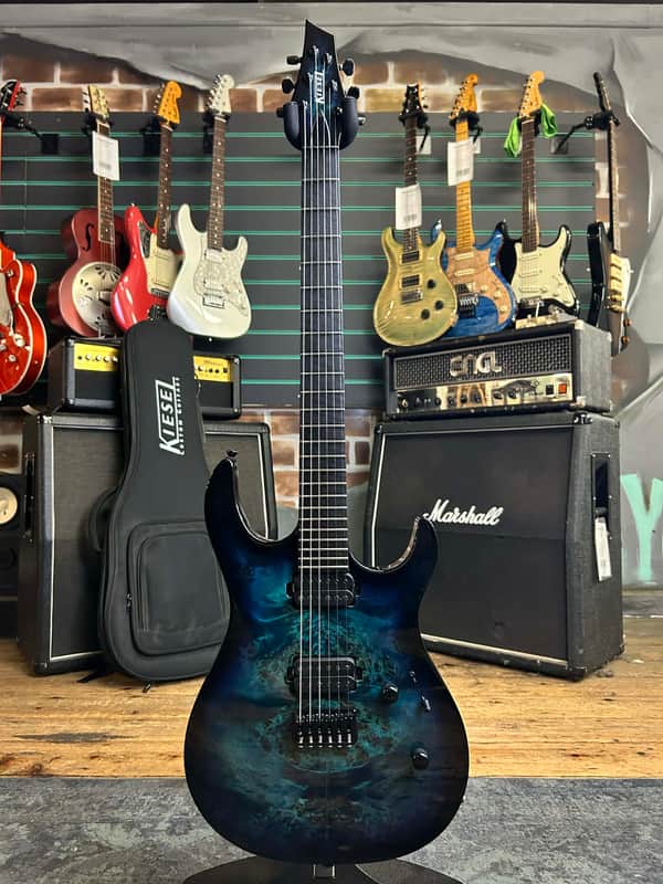Kiesel DC600H Translucent Aqua Burst Electric Guitar | Reverb UK