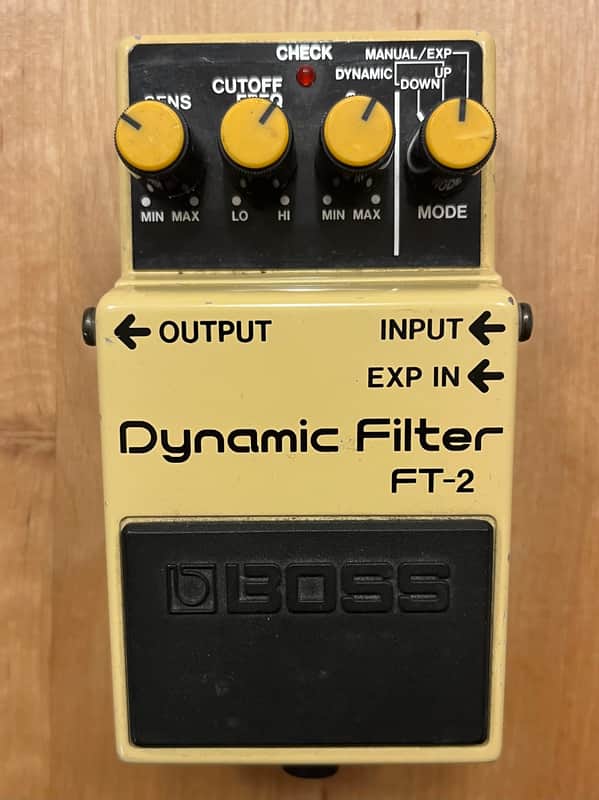 Boss FT-2 Dynamic Filter (Black Label) 1986 - 1989 - Yellow | Reverb