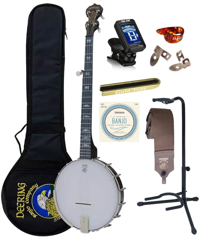 Deering Artisan Goodtime 5-String Open Back Banjo - Dark | Reverb