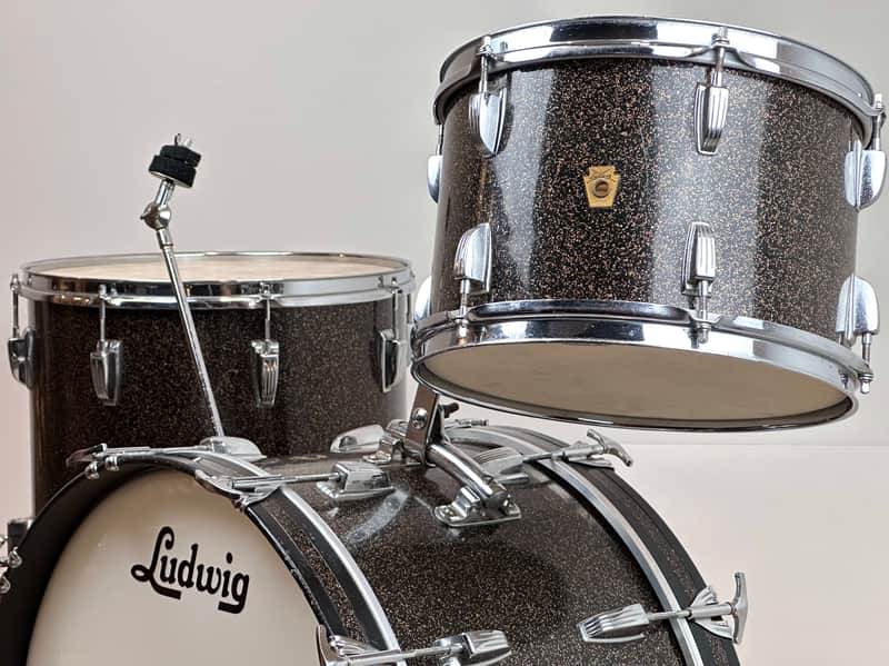 Ludwig 12x22"/8x12"/16x16" "New Yorker" Outfit - Black Galaxy | Reverb