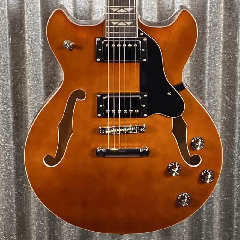 Westcreek Guitars 333 Semi Hollow Body Double Cutaway Amber | Reverb