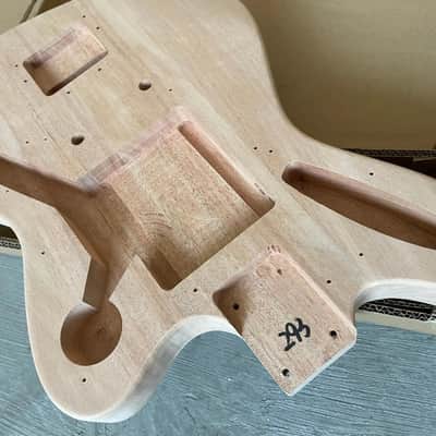 Unfinished Jazzmaster Style DIY Kit, Mahogany Body, Maple | Reverb
