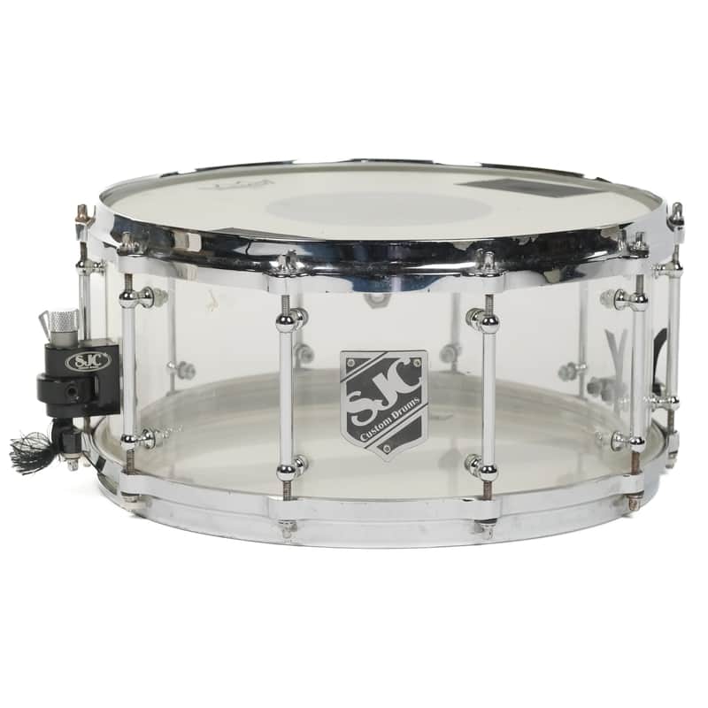 SJC Custom Drums Snare & Custom Case: Acrylic, 14"x6" 2014 | Reverb