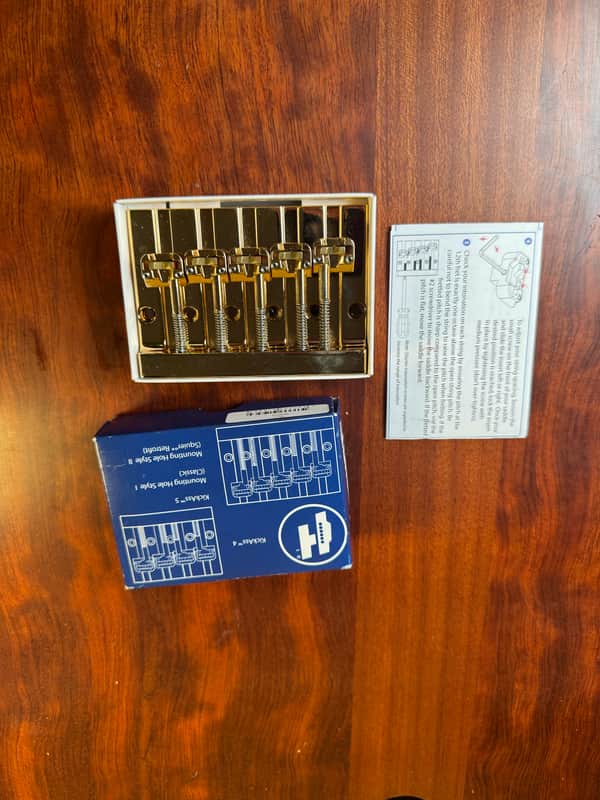NEW Hipshot Kickass High Mass 5 STRING Bass BRIDGE for Badass | Reverb