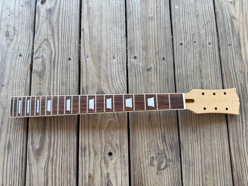 Unfinished Guitar Neck – Set-Neck / Gibson-Style – Bound | Reverb