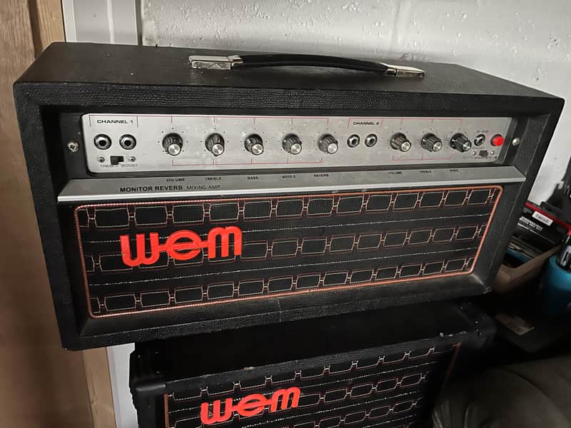 WEM Monitor Reverb Mixing Amp 70’s - Black Tolex | Reverb