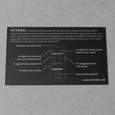 Sonicake Octaver | True Bypass Boss OC-2 Clone (New, With | Reverb