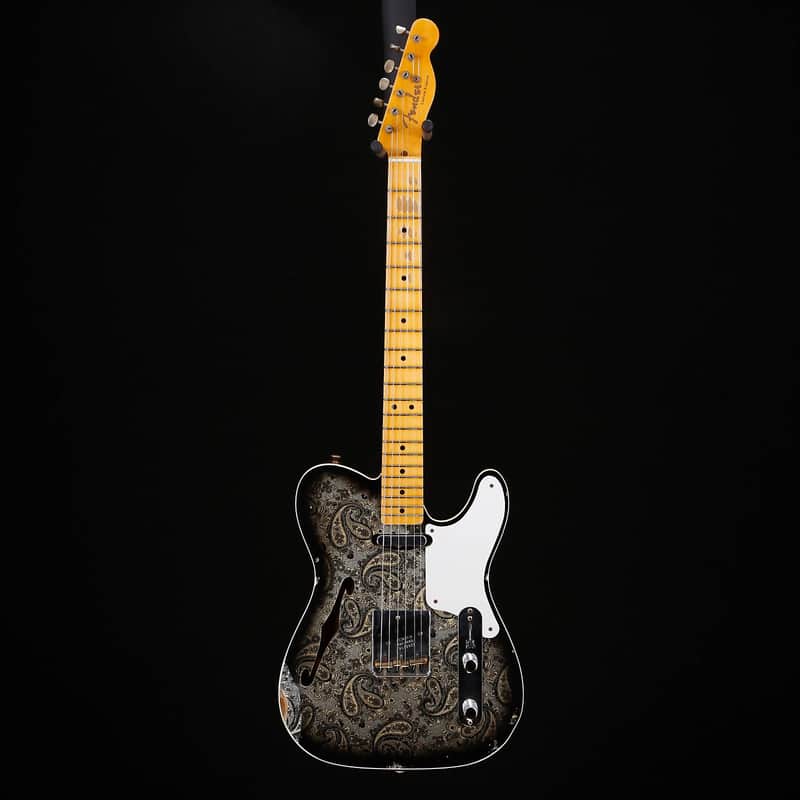 Fender Custom Shop Roasted Pine Double Esquire Thinline Relic | Reverb