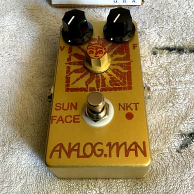 Analogman Sun Face Fuzz NKT Red Dot w/ Sundial | Reverb