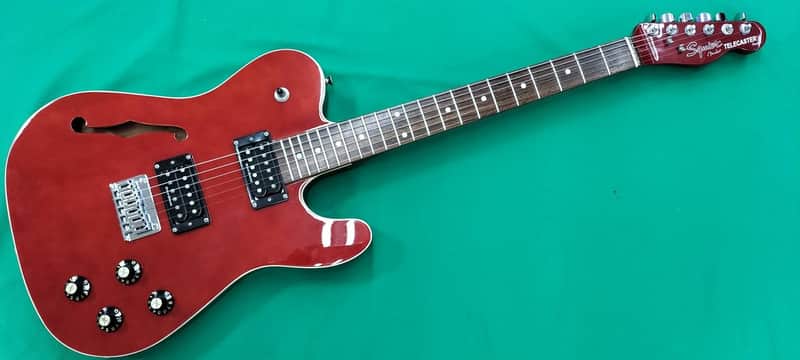 Squier Telecaster Thinline HH Electric Guitar Used | Reverb