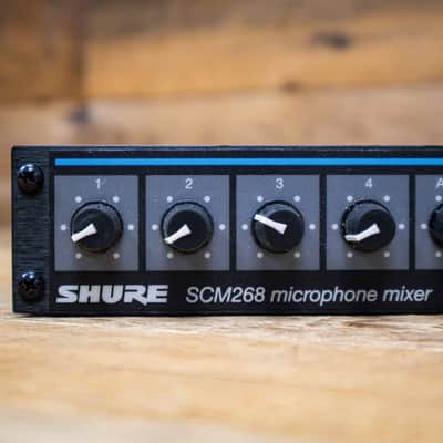 Shure SCM268 4-Channel Microphone Mixer SCM-268 Mic Line | Reverb