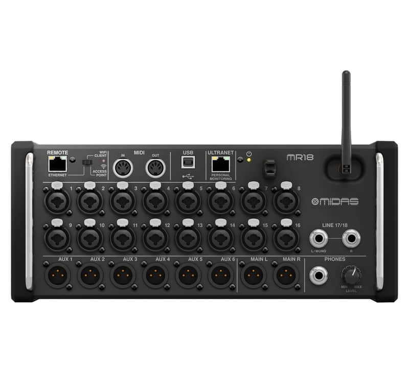 Midas MR18 18-Input Digital iOS/Android Tablet Mixer | Reverb