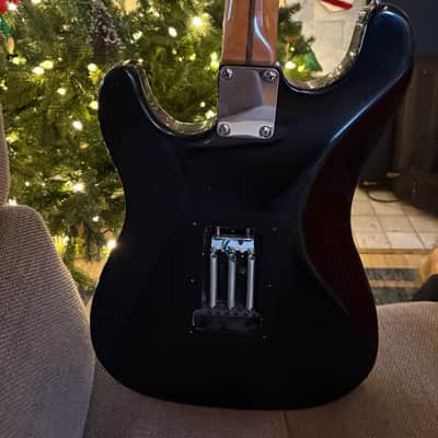 Hondo H-77 HSS Strat Copy 1980s - Black mIK | Reverb