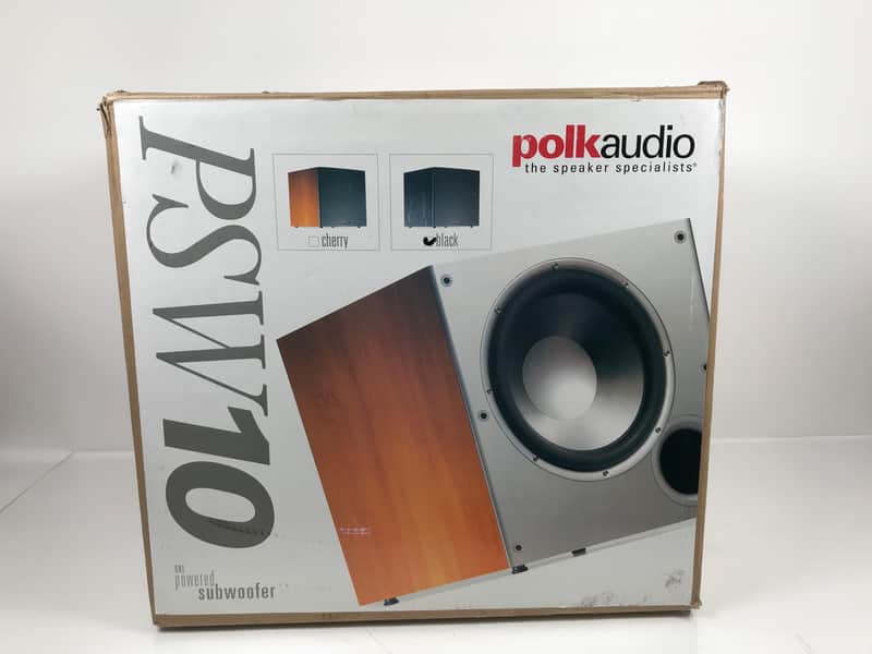 (Black) Polk Audio PSW10 Powered Subwoofer 10 Inch Woofer | Reverb UK