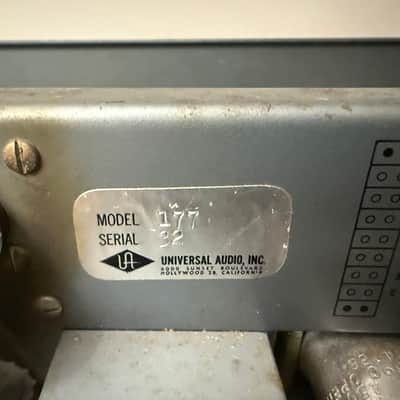 Universal Audio 177 Tube Compressor - 176 without meter | Reverb