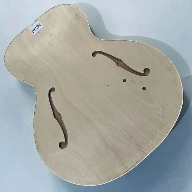 Custom Hollow Body Jazz Guitar Spruce Top Maple | Reverb España