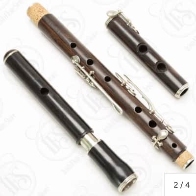 Antique Wood Army & Navy Co Society Cocus 6-Key Eb Irish | Reverb