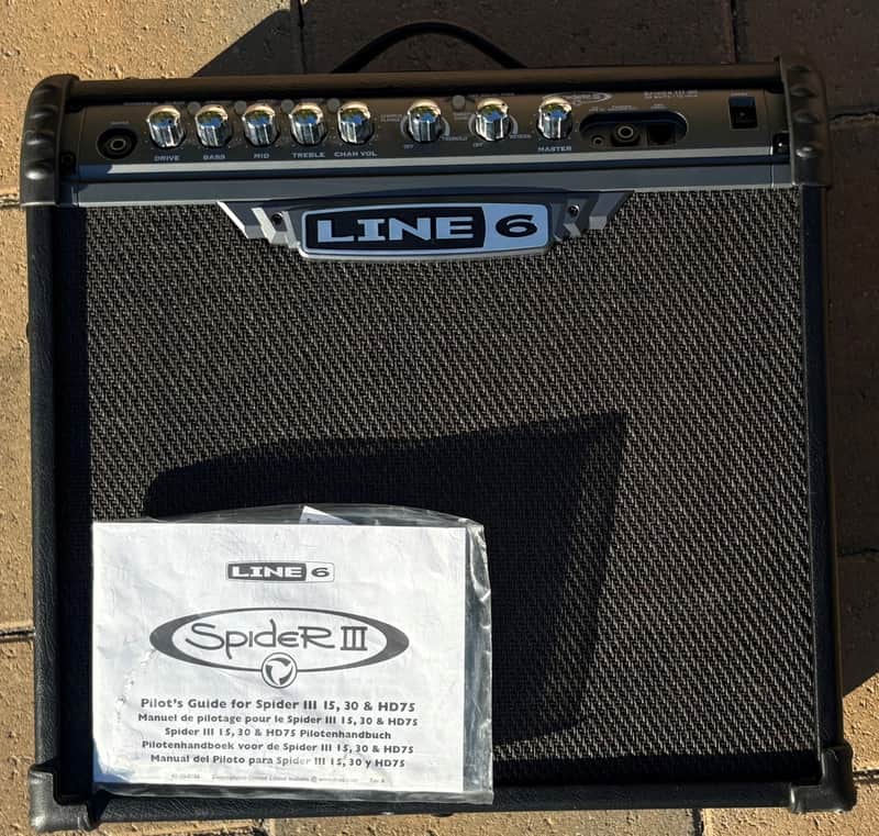 Line 6 Spider III 30 30W 1x12 Guitar Combo Amp and Papers, | Reverb