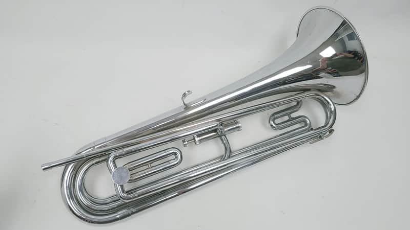 Vintage Ludwig Classic USA Bass Baritone Bugle - Piston & | Reverb