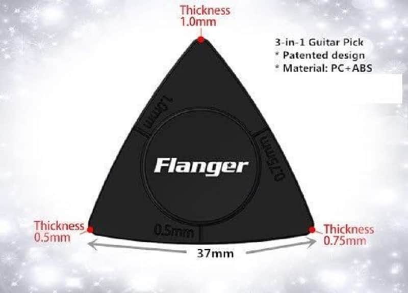 FLANGER FP003 - set of 3 triangular guitar picks - 3 | Reverb Canada