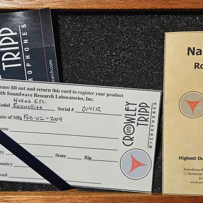 Crowley & Tripp Naked Eye Roswellite Ribbon Microphone, Pre | Reverb