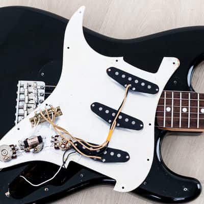 1986 Fender '72 Stratocaster ST72-115 Black w/ Ash Body & | Reverb