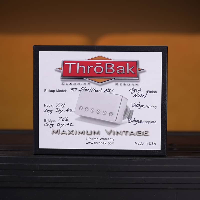 New ThroBak '57 SteelHead P.A.F. "Dry" A2 Humbucker Set - | Reverb