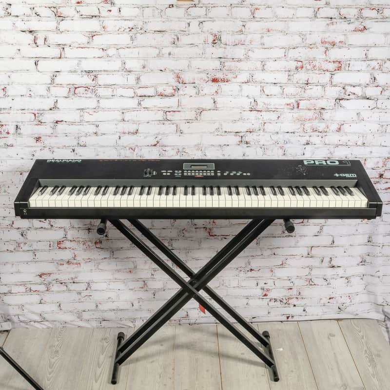 GEM 1996 Realpiano PRO1 88 Key Digital Keyboard Black w/PS | Reverb