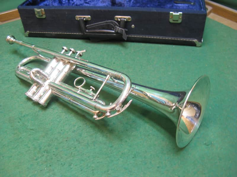 Conn 20B Silver Trumpet - Reconditioned - Case & Conn 7C | Reverb