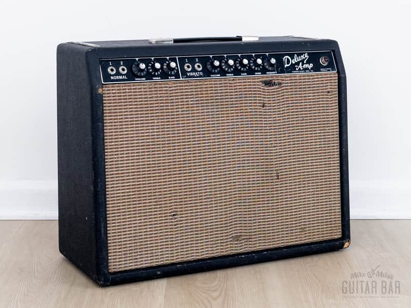1963 Fender Deluxe Non-Reverb Black Panel Pre-CBS Tube Amp w/ | Reverb