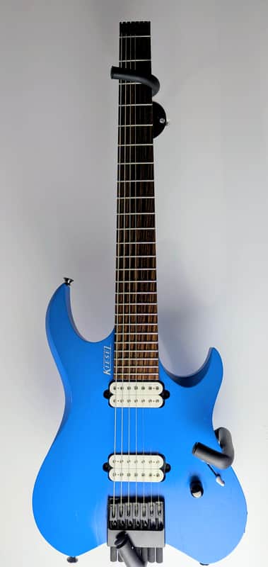Kiesel Vader 7 Headless Baritone 2015 - Grabber Blue - | Reverb UK