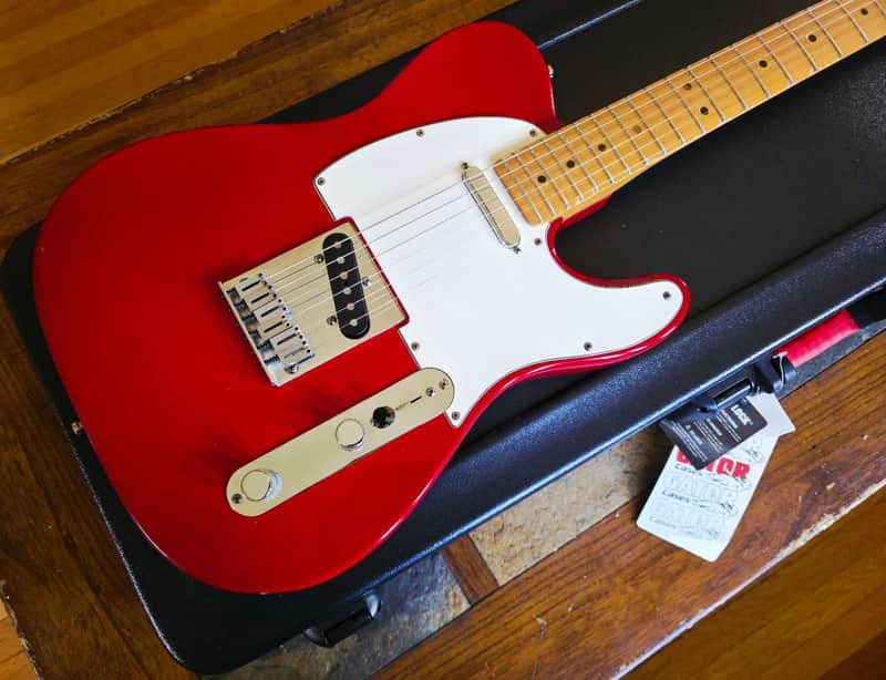 Fender American Std Telecaster w/Gator TSA case 1995 - red | Reverb