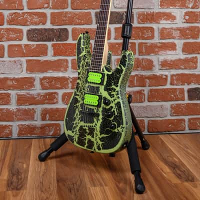 Jackson DKMGT Green and Black Crackle 2005 w/Hardshell Case | Reverb