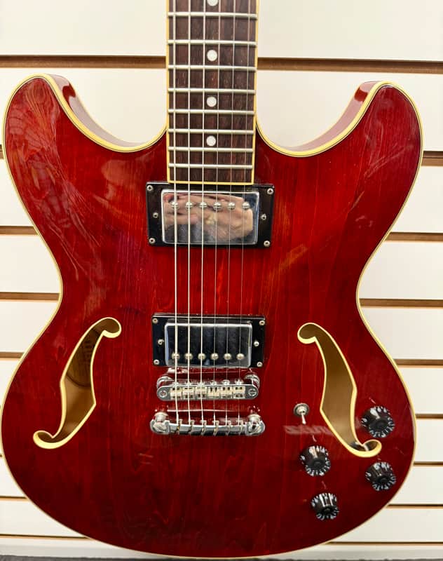 Ibanez Artcore AS73-TCR Semi Hollowbody Electric, Trans Red - | Reverb