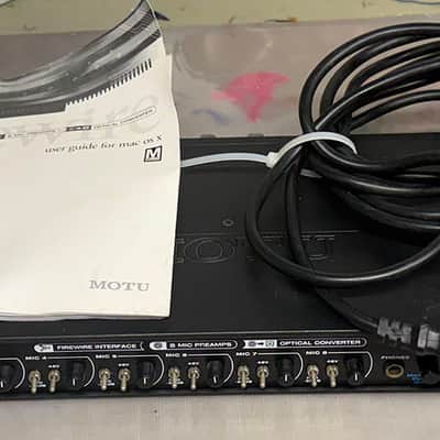 MOTU 8Pre Firewire Audio Interface 2000s - Black | Reverb