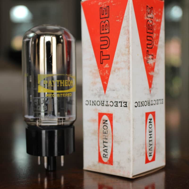 Raytheon 5U4GB NOS Tube - 1960's - Black Plates - O Getter - | Reverb