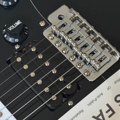 2004 Fender® Squier Kurt Cobain Vandalism Black Stratocaster | Reverb
