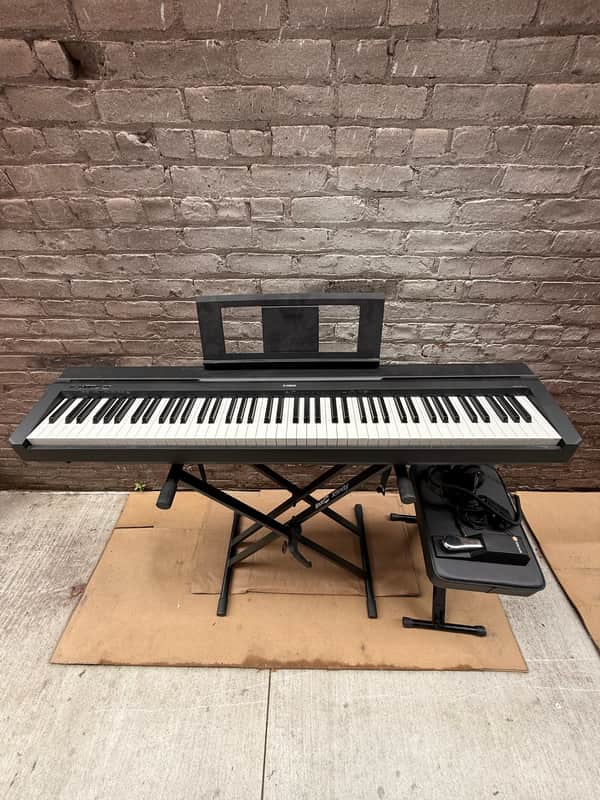 Yamaha P-45 88-Key Digital Piano Bundle – Stand, Bench, | Reverb