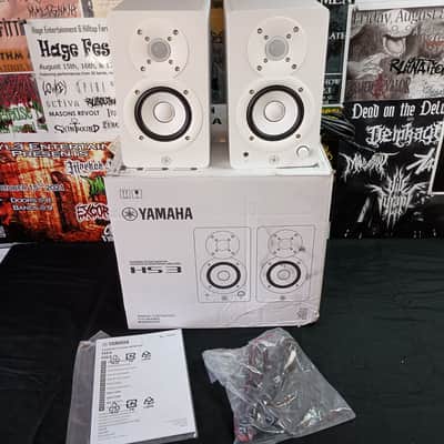 Yamaha HS3 3" Active Studio Monitor (Pair) - White | Reverb