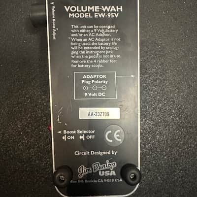 Dunlop EW-95V Mister Cry Baby Super Volume Wah 1998 - 2009 - | Reverb