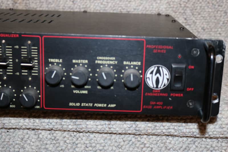SWR SM 400 Bass Amp, Tube Pre-amp, Variable EQ, 400watts | Reverb