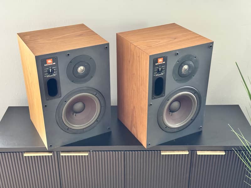 Vintage JBL Studio Monitor 4408 Walnut Bookshelf Speakers | Reverb