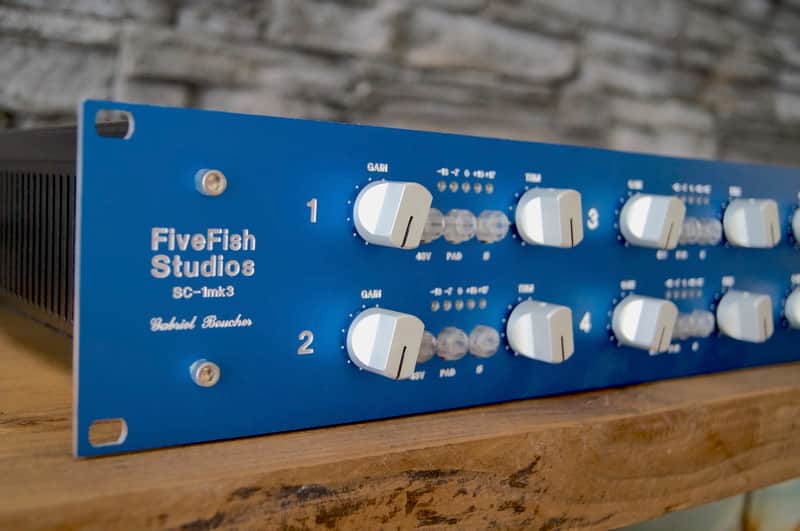Custom Rack - 6 channel Mic Preamps - FiveFish Studios | Reverb