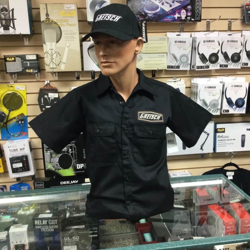 Gretsch® Biker Work Shirt Black Small | Reverb